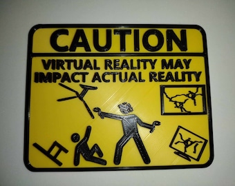Funny VR Sign, VR Gaming Sign, Gaming Decor, VR Gaming, Virtual Reality ...