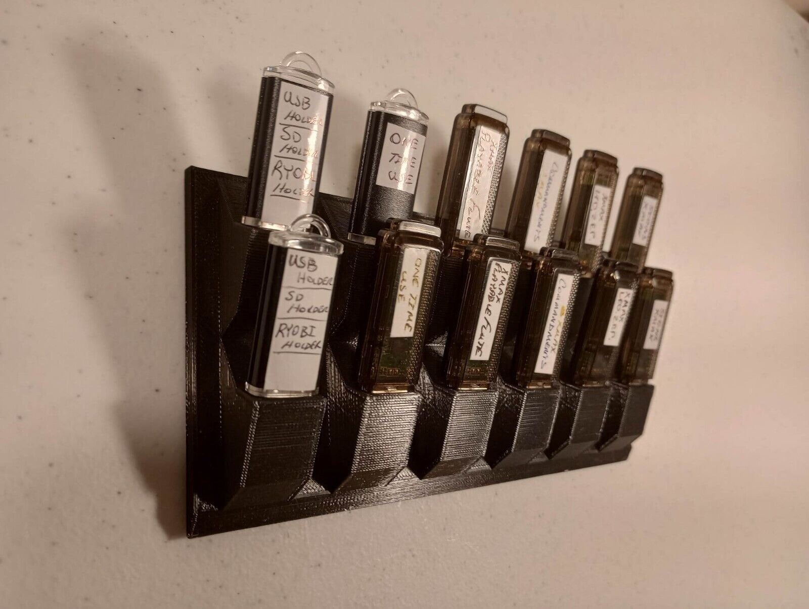 USB Stick Flash Drive Organizer Holder 3D Printed Fits 12 USB Sticks - Etsy