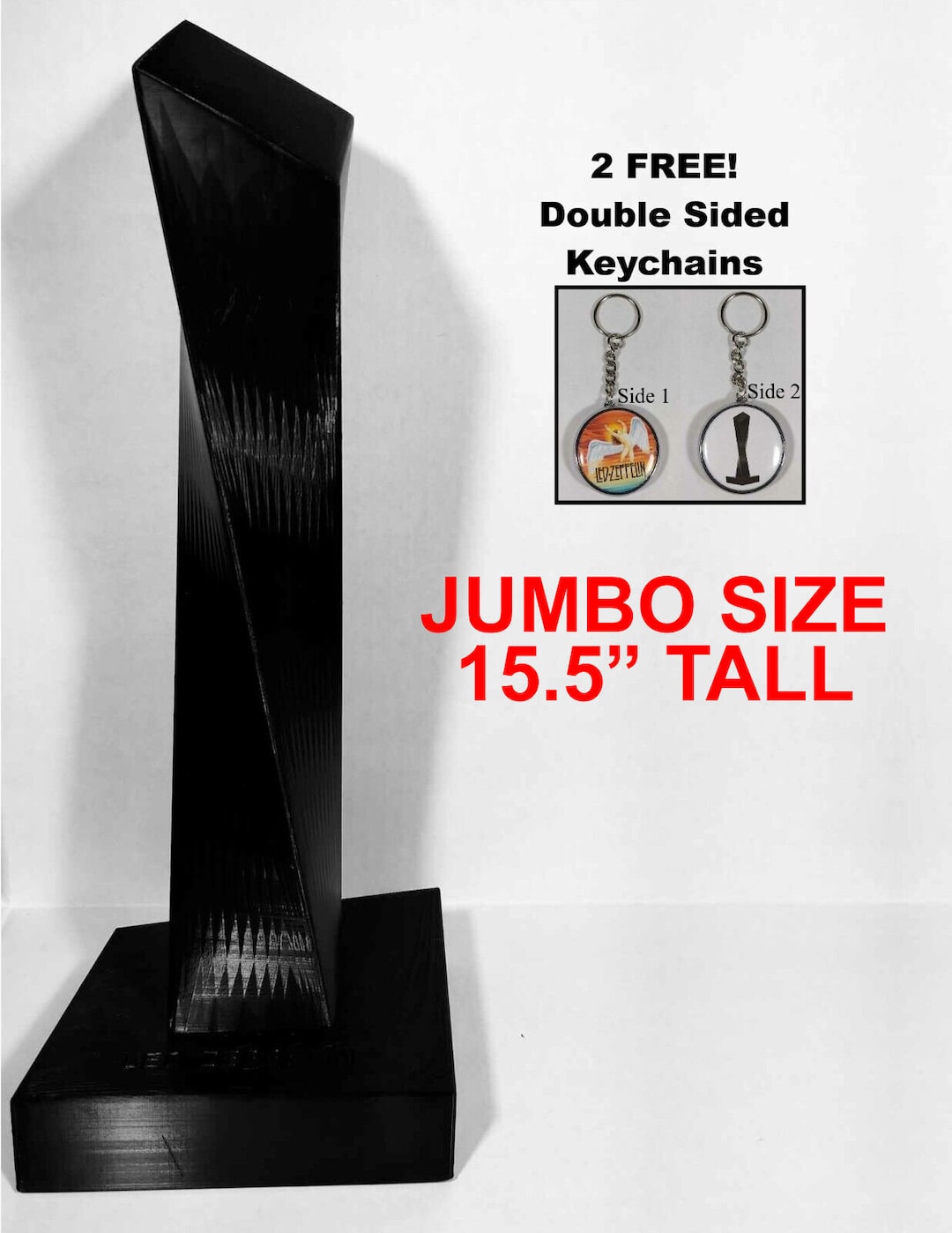 JUMBO Size Led Zeppelin 15.5" TALL! "the Object" Replica & 2 FREE ...