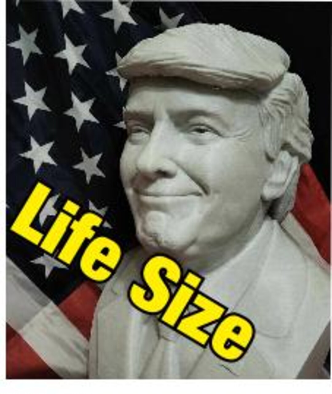 LIFE SIZE Yuge 20 Inch! Donald Trump Statue / Bust President MAGA 2024 ...