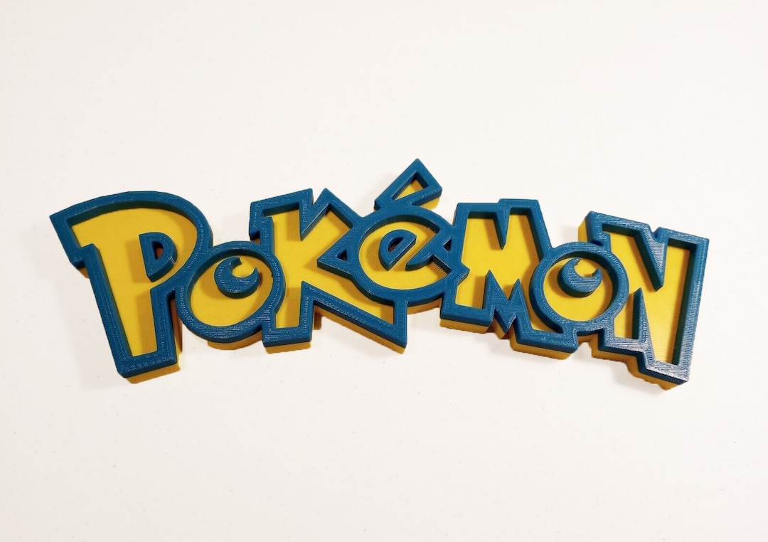 Pokemon Sign 3D Print - Shelf, Wall Decoration - Free Shipping 12" - 9 ...