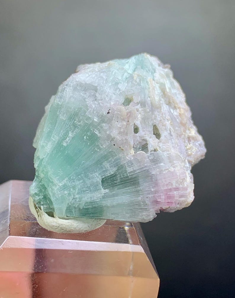 Green Tourmaline Crystal Spray Specimen, Afghanistan Mineral (15 Gram ...
