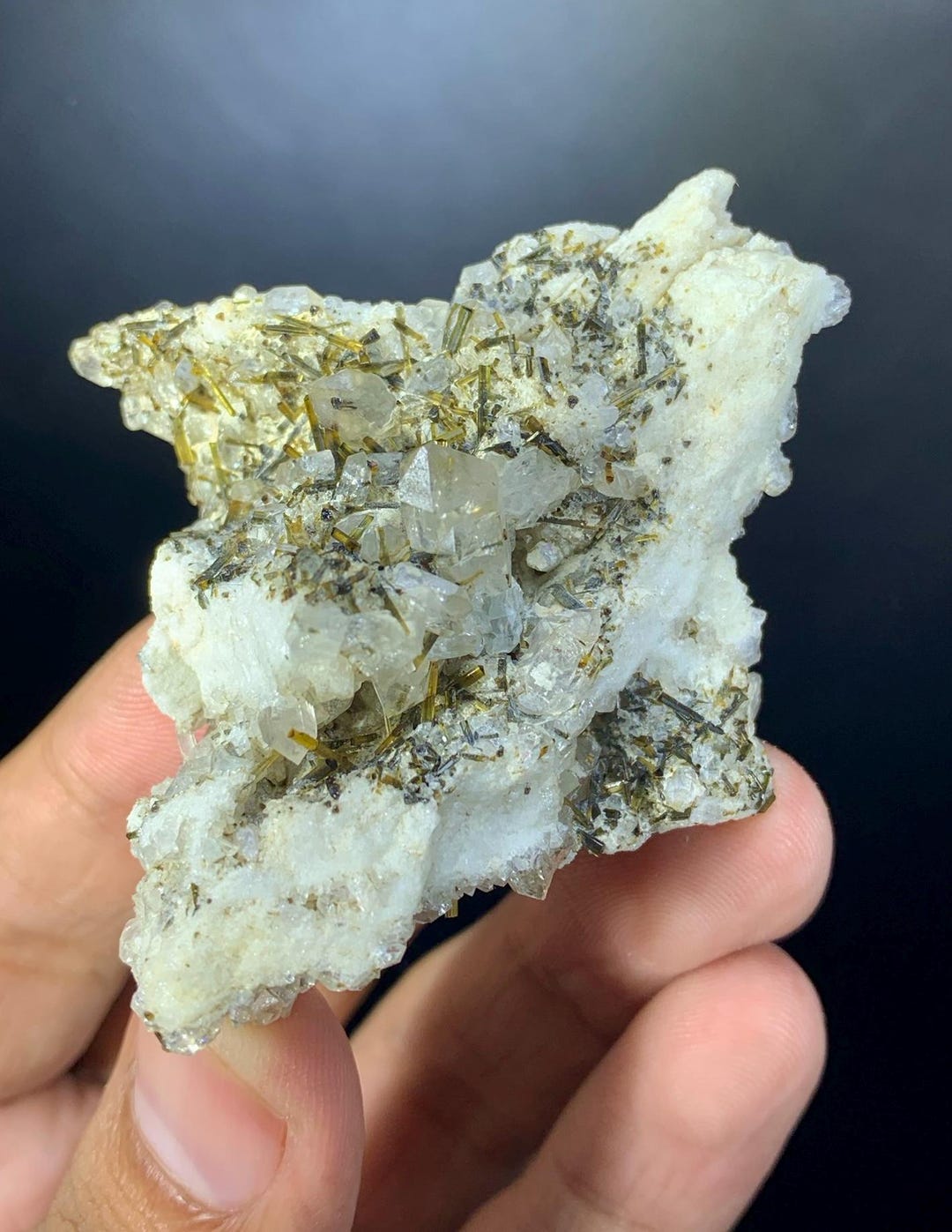 Natural Rare Brown Color Childrenite Crystal Bunch on Quartz Specimen ...