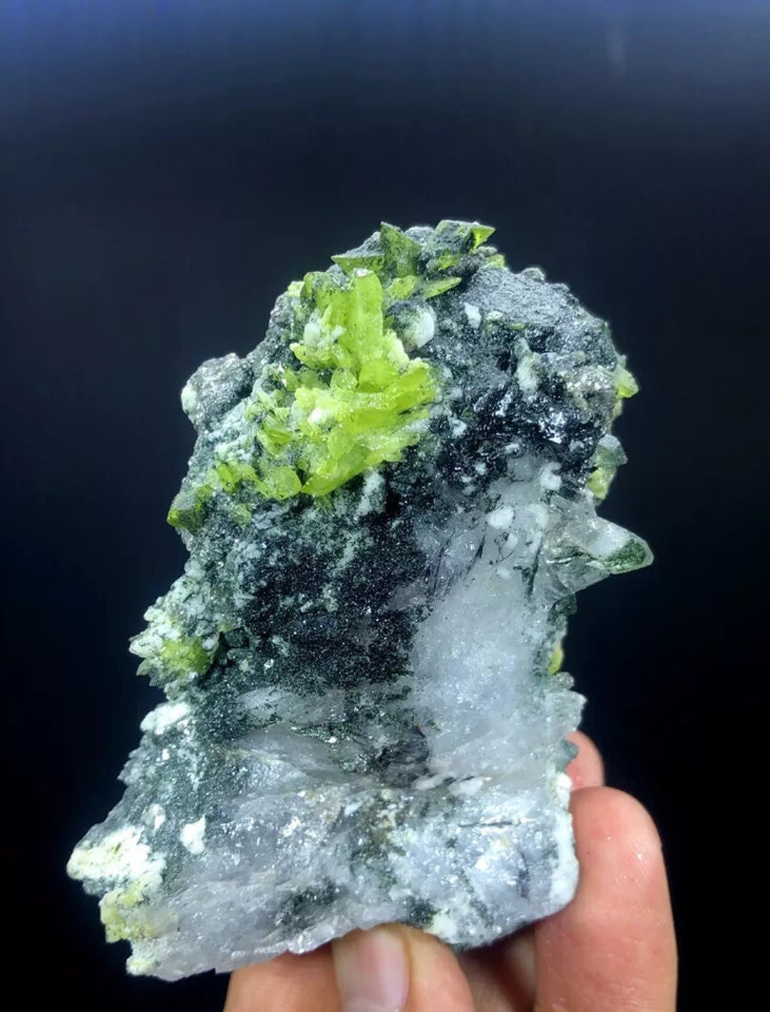 Natural Amazing Bunch of Lush Green Sphene Titanite From Skardu ...