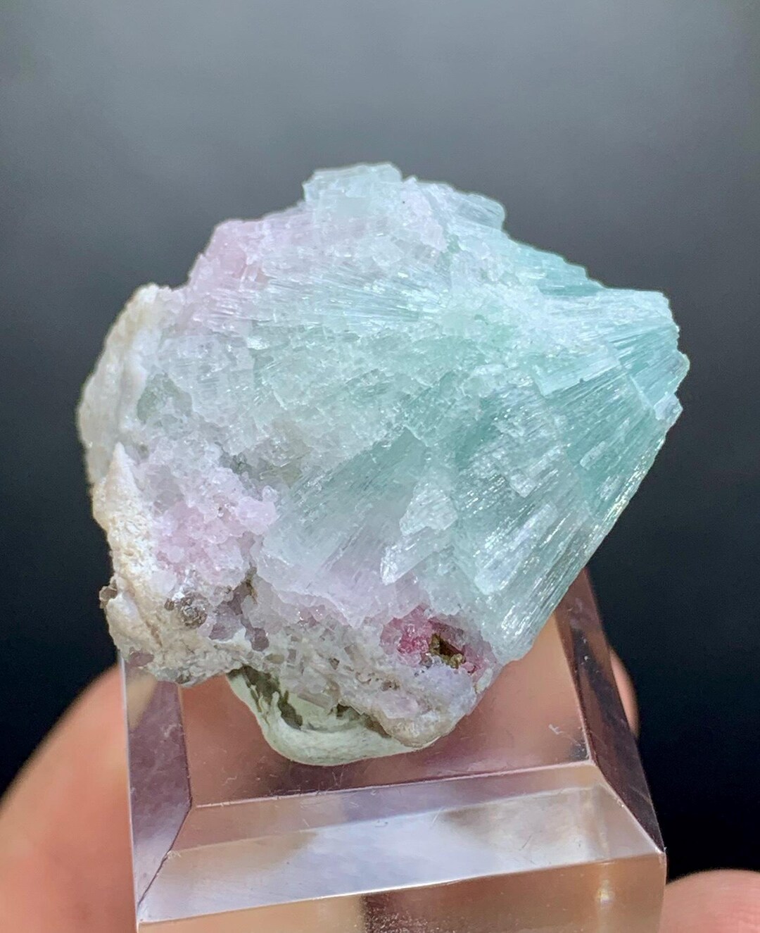Green Tourmaline Crystal Spray Specimen, Afghanistan Mineral (15 Gram ...