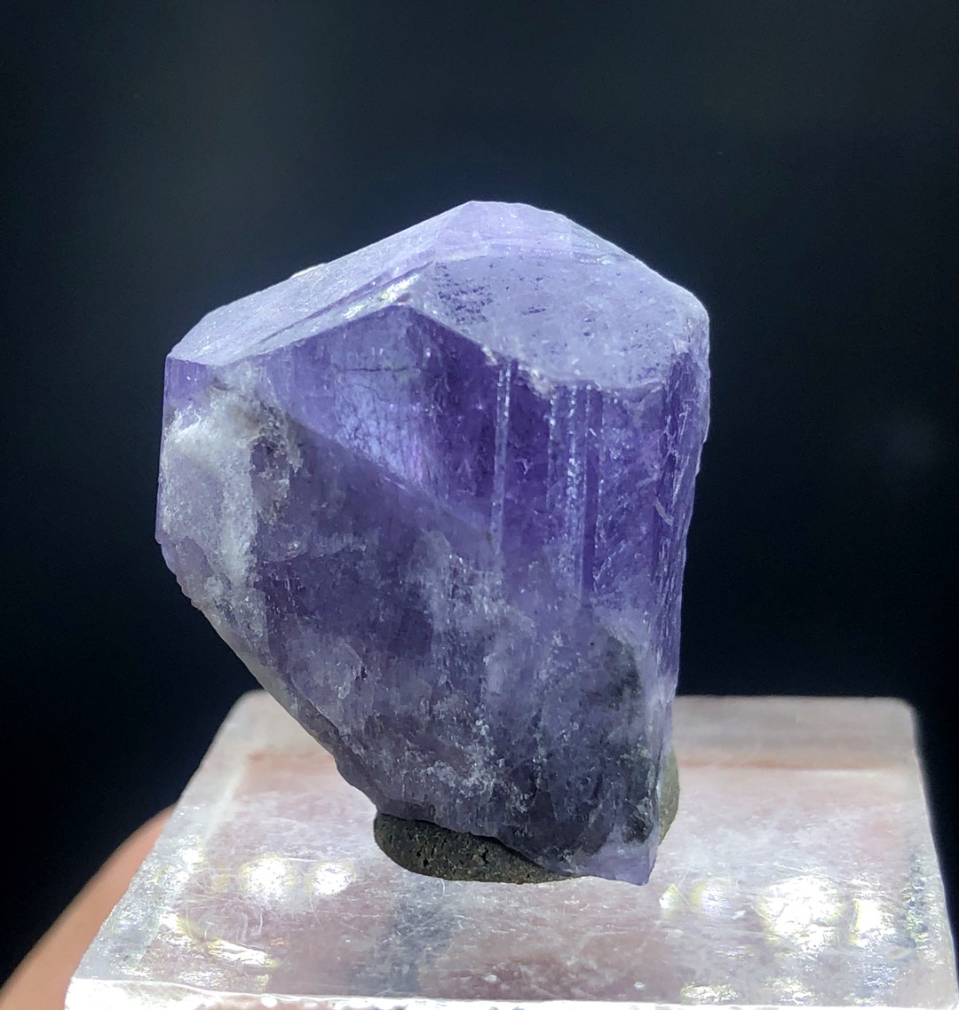 Terminated Scapolite Crystal, Purple Scapolite, Natural Scapolite, Raw ...