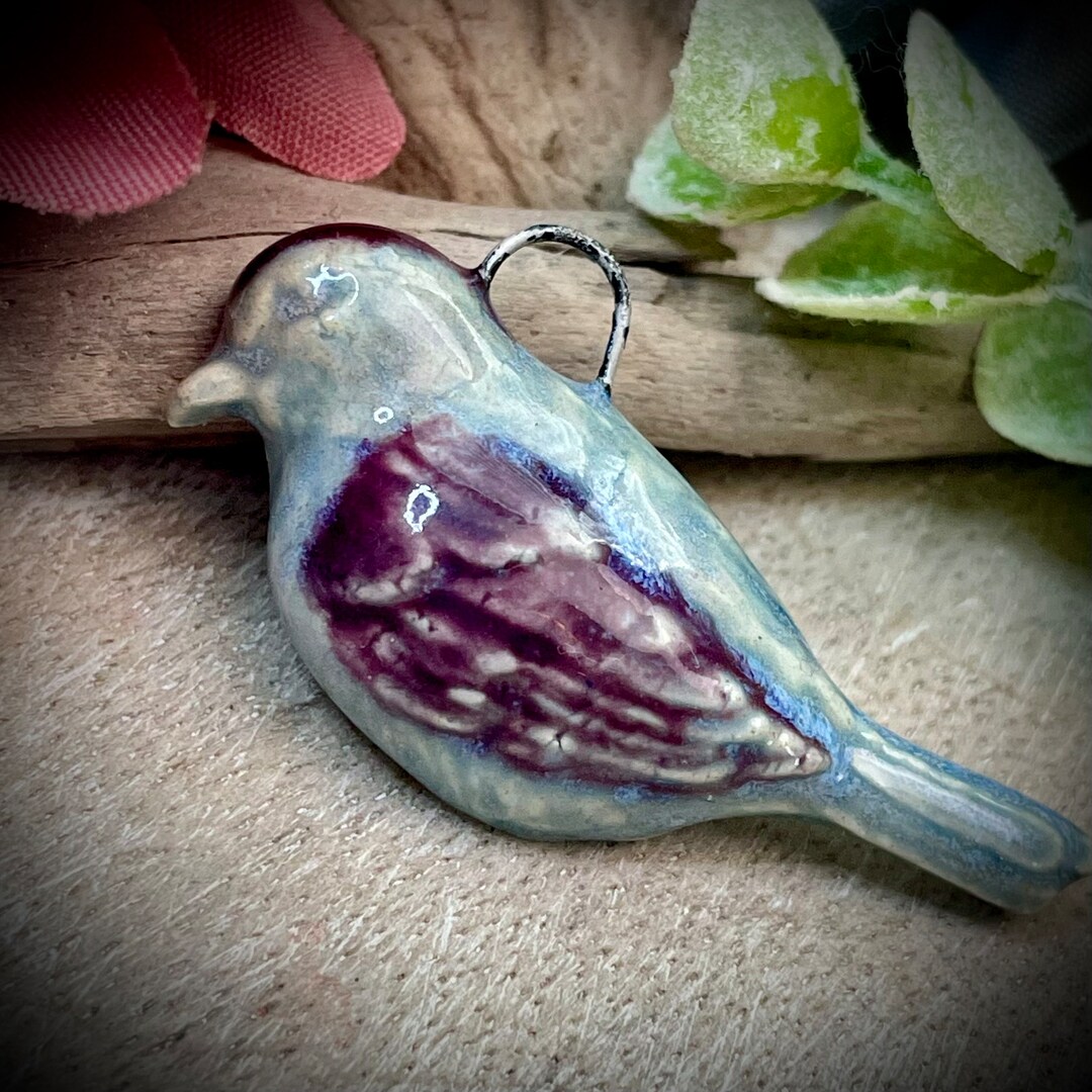 Bird Pendant Charm, Cerami Bird Jewelry Findings, Design Elements ...
