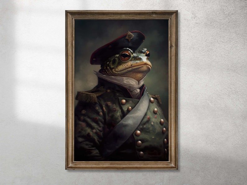 Victorian Frog General Digital Painting for Download Dark Academia ...