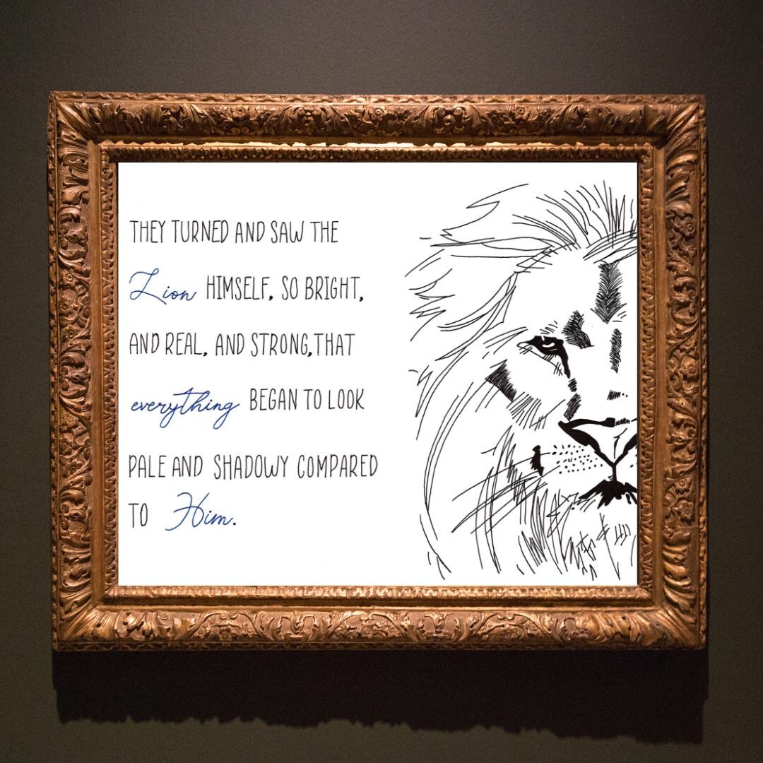 CS Lewis Calligraphy Wall Art | Narnia Wall Art | Print to Be Shipped ...