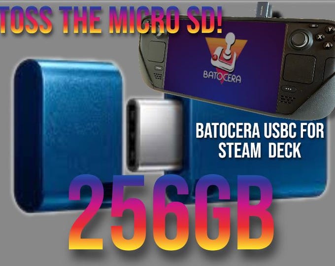 Batocera Retro Gaming USB-C Drive – 256GB Samsung – Plug & Play for ...