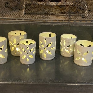 Handmade Ceramic Votive, Lantern, Luminary, Tealight Holder - Etsy