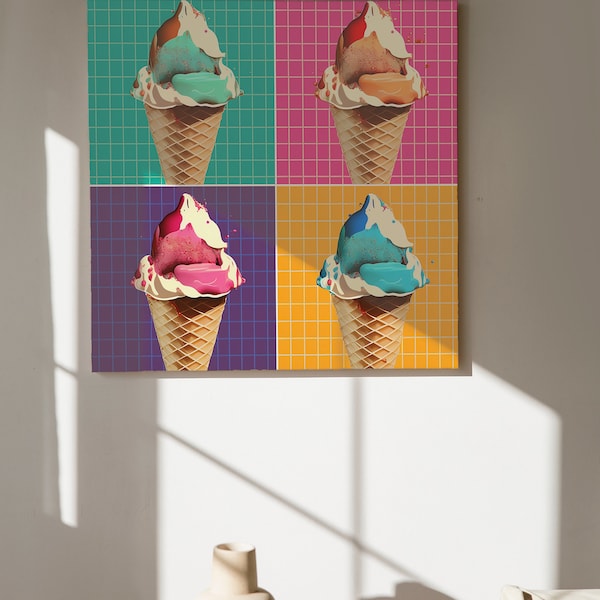 Ice Cream Pop Art - Etsy