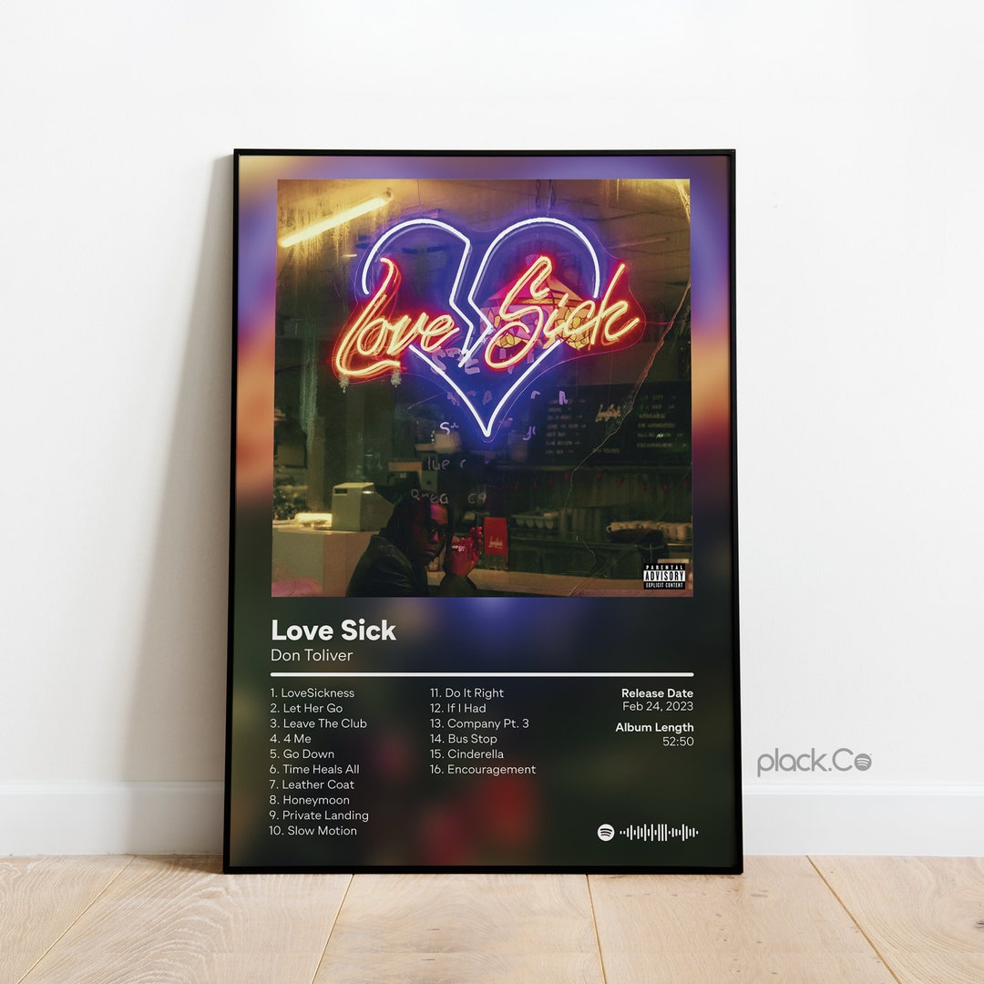 Don Toliver Love Sick Custom Album Poster Hip Hop Wall - Etsy Hong Kong