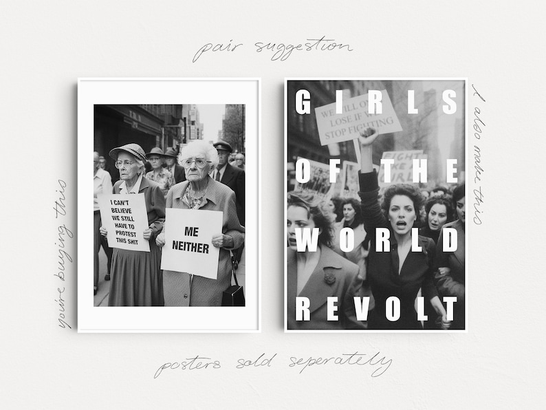 Premium Feminist Poster Activist Art Womens March Art Print - Etsy