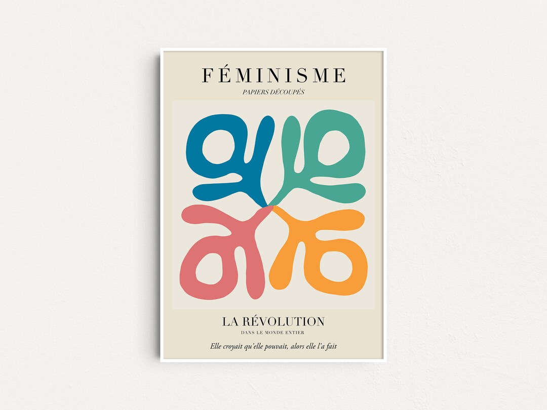 Feminist X Matisse Print, Feminist Poster, Aesthetic Posters, Gift for ...