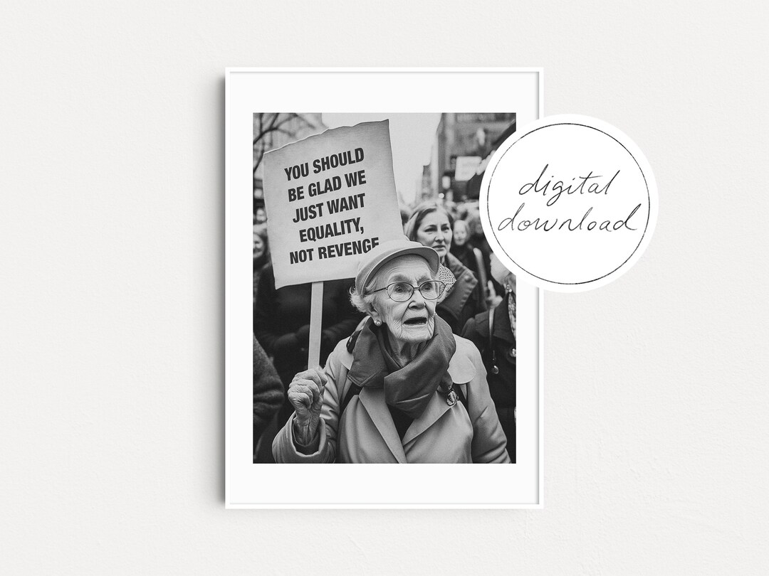 DIGITAL FILE: Feminist Poster, Womens March Art Print, Feminist ...