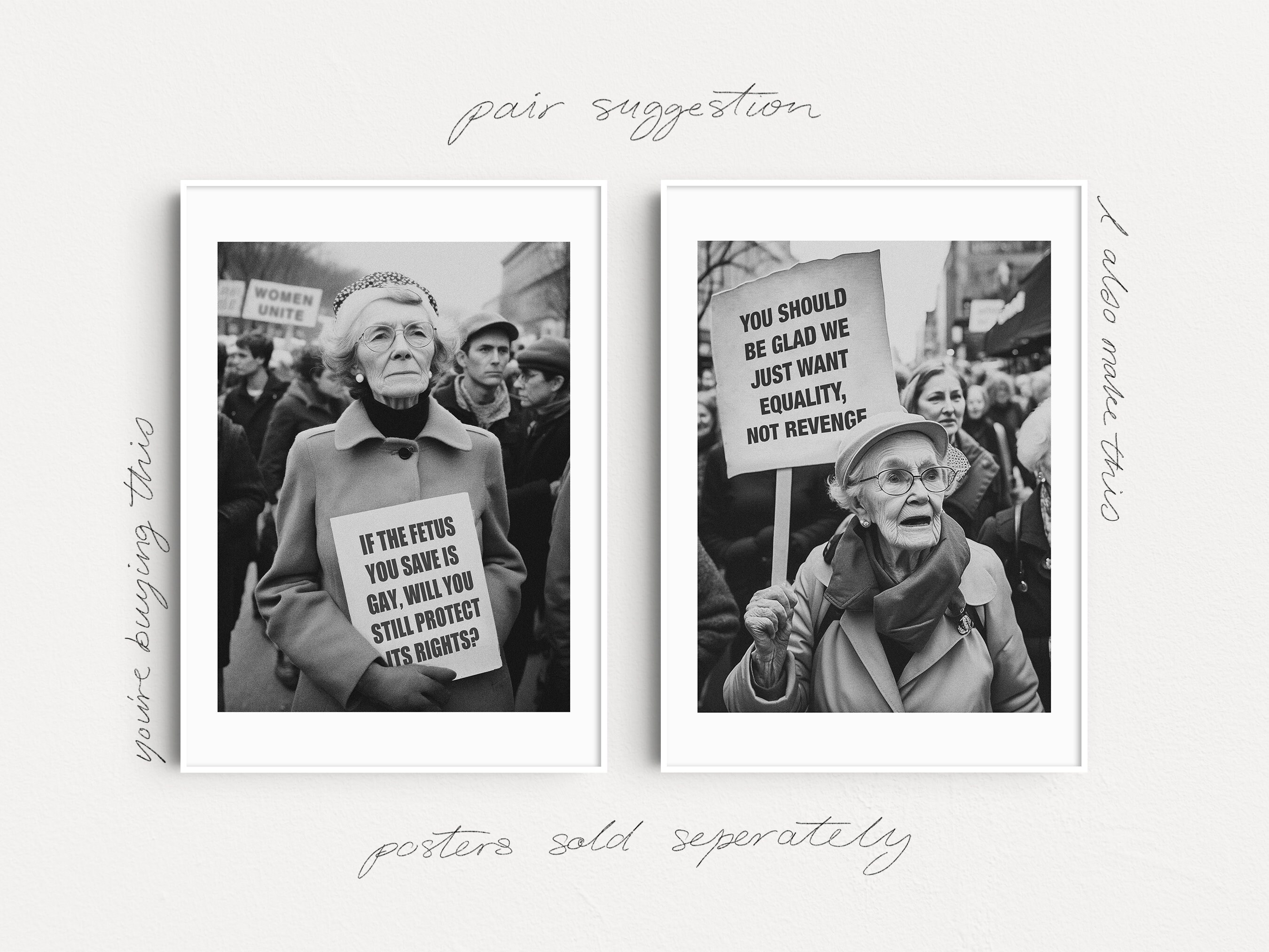 DIGITAL FILE: Feminist Reproductive Rights Poster, Gay Rights, Feminism ...