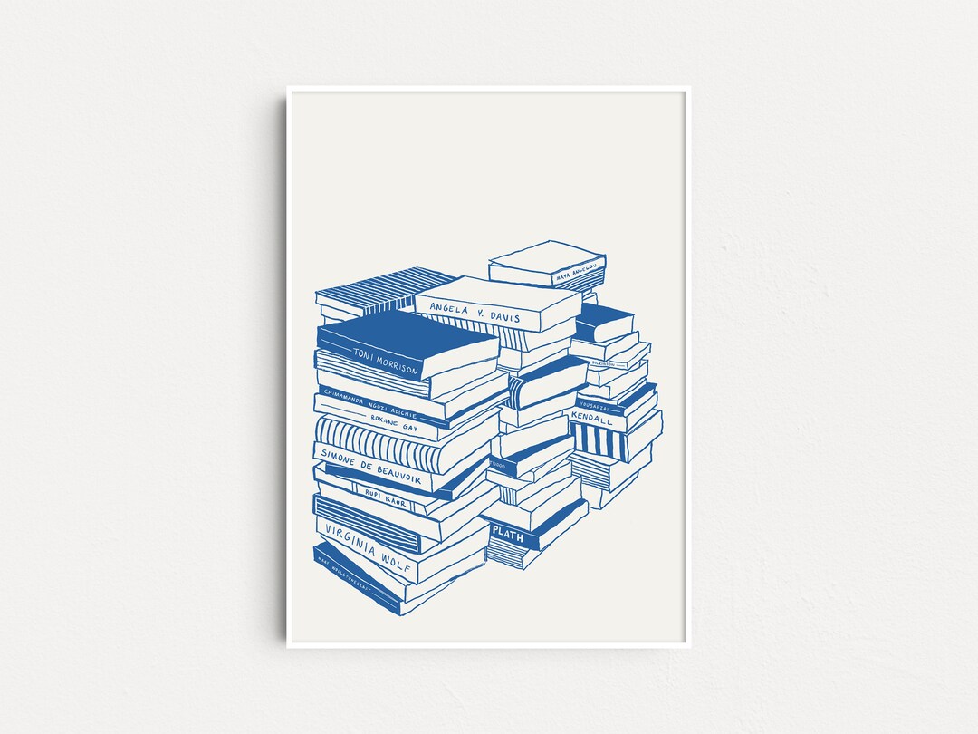 Feminist Book Club Poster, Feminist Writers Art Print, Feminist Books ...