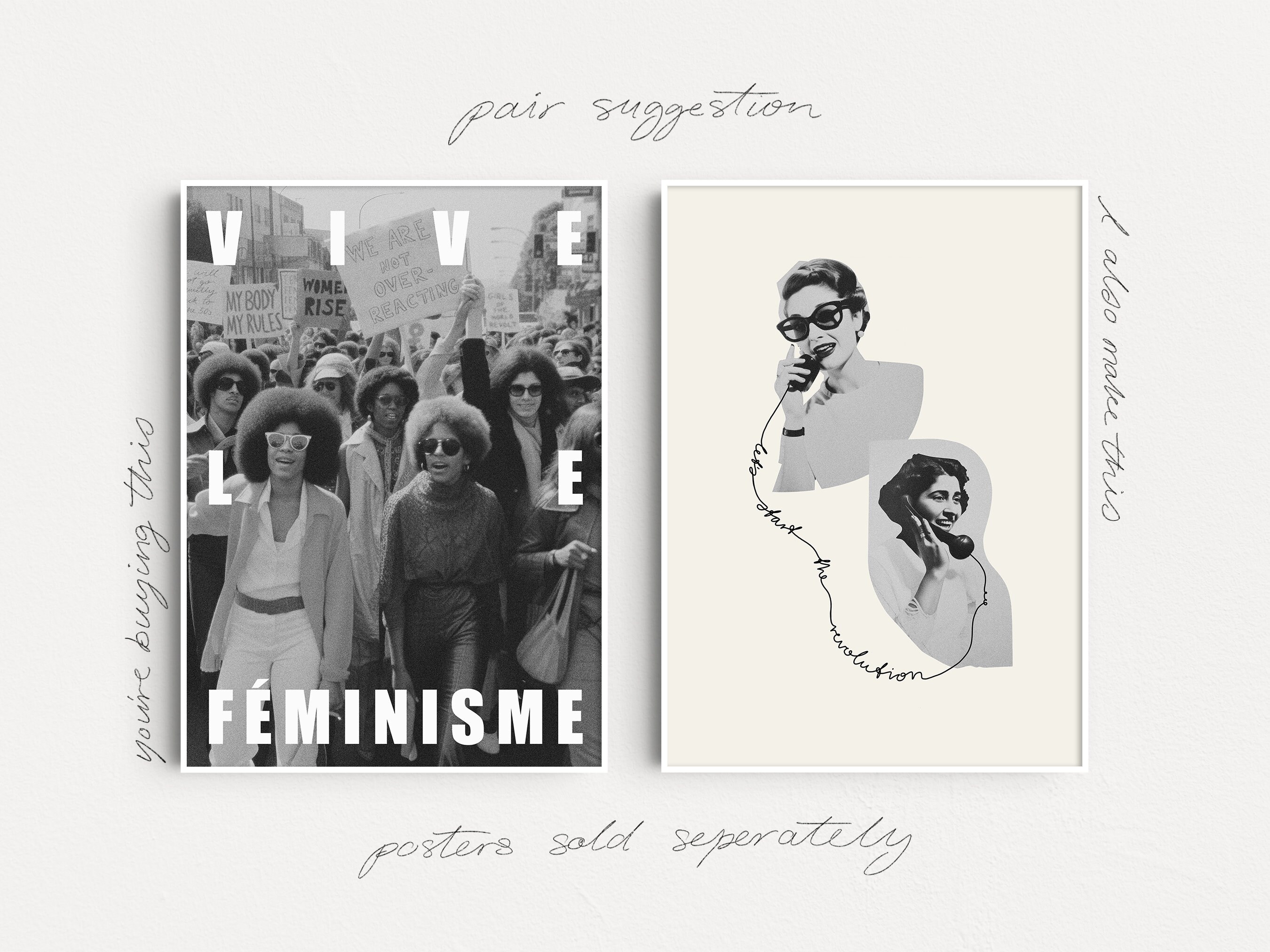 Vive Le Féminisme Print Feminist Poster Feminism Art - Etsy Australia