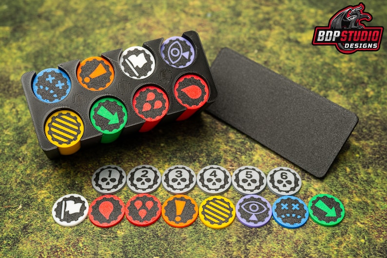 Gaming Tokens and Holder for Onepagerules and Other Tabletop Games - Etsy
