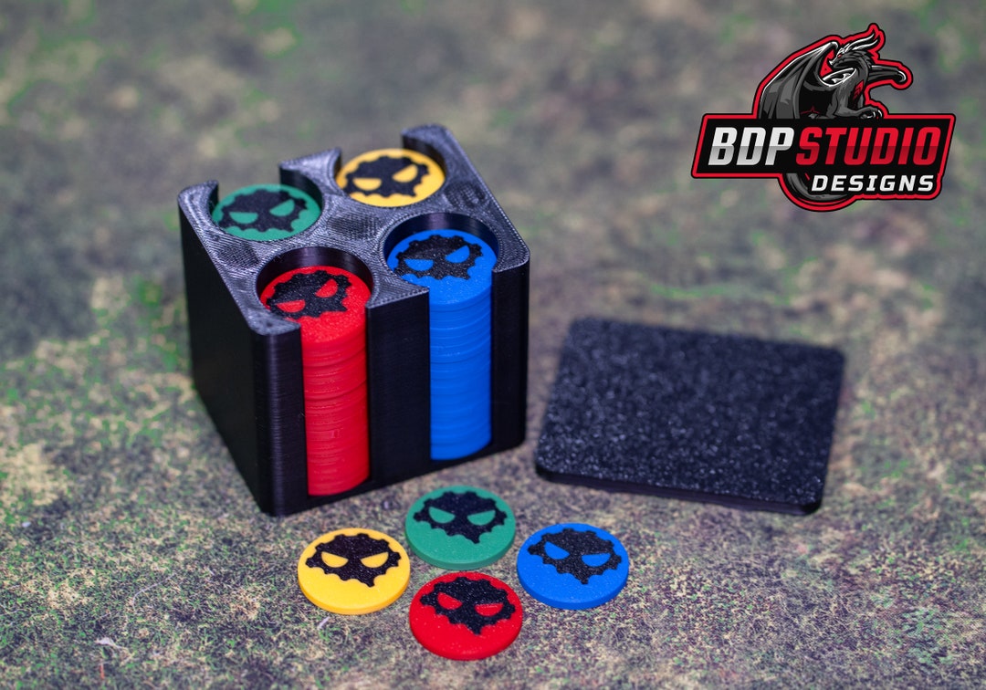 Fog of War Gaming Tokens and Holder for Onepagerules and Other Tabletop ...