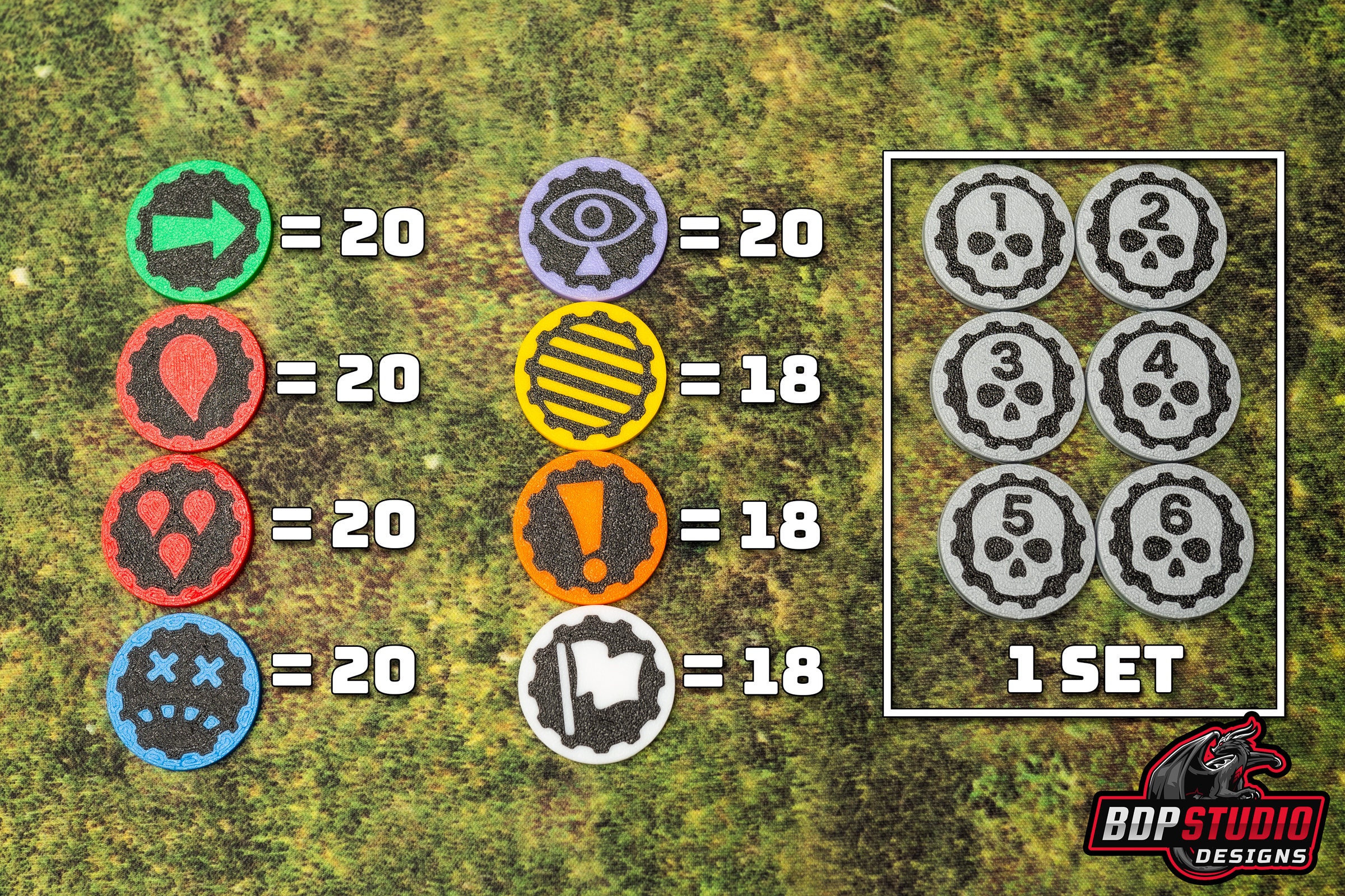 Gaming Tokens and Holder for Onepagerules and Other Tabletop Games - Etsy