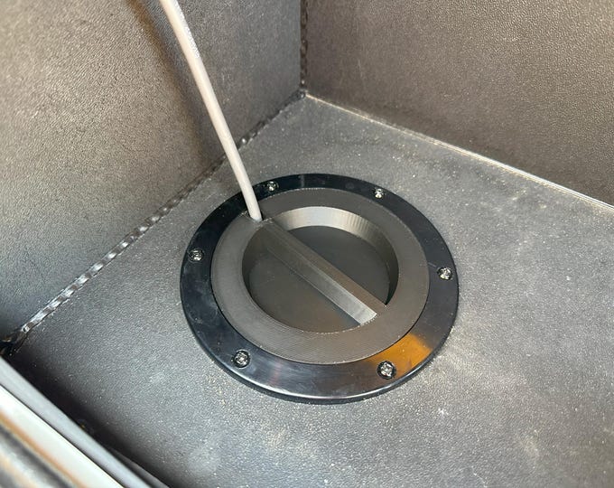 4 Inch RV Screw on Access Cover With 7mm Cable Opening. - Etsy
