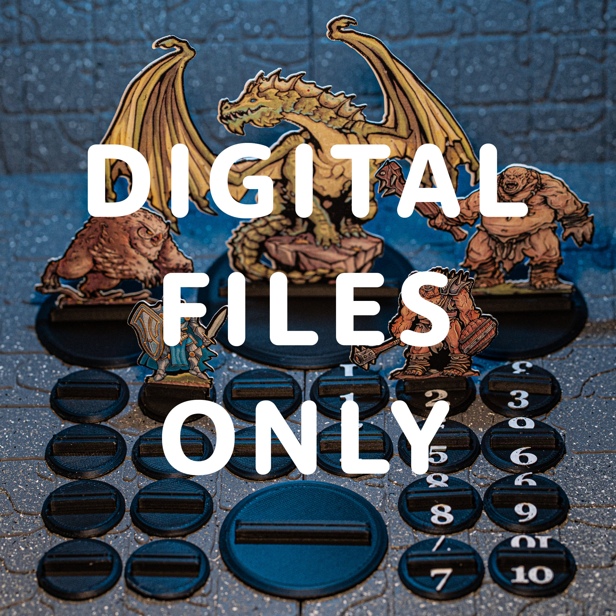 Paper Miniature Bases DIGITAL DOWNLOAD ONLY - Etsy