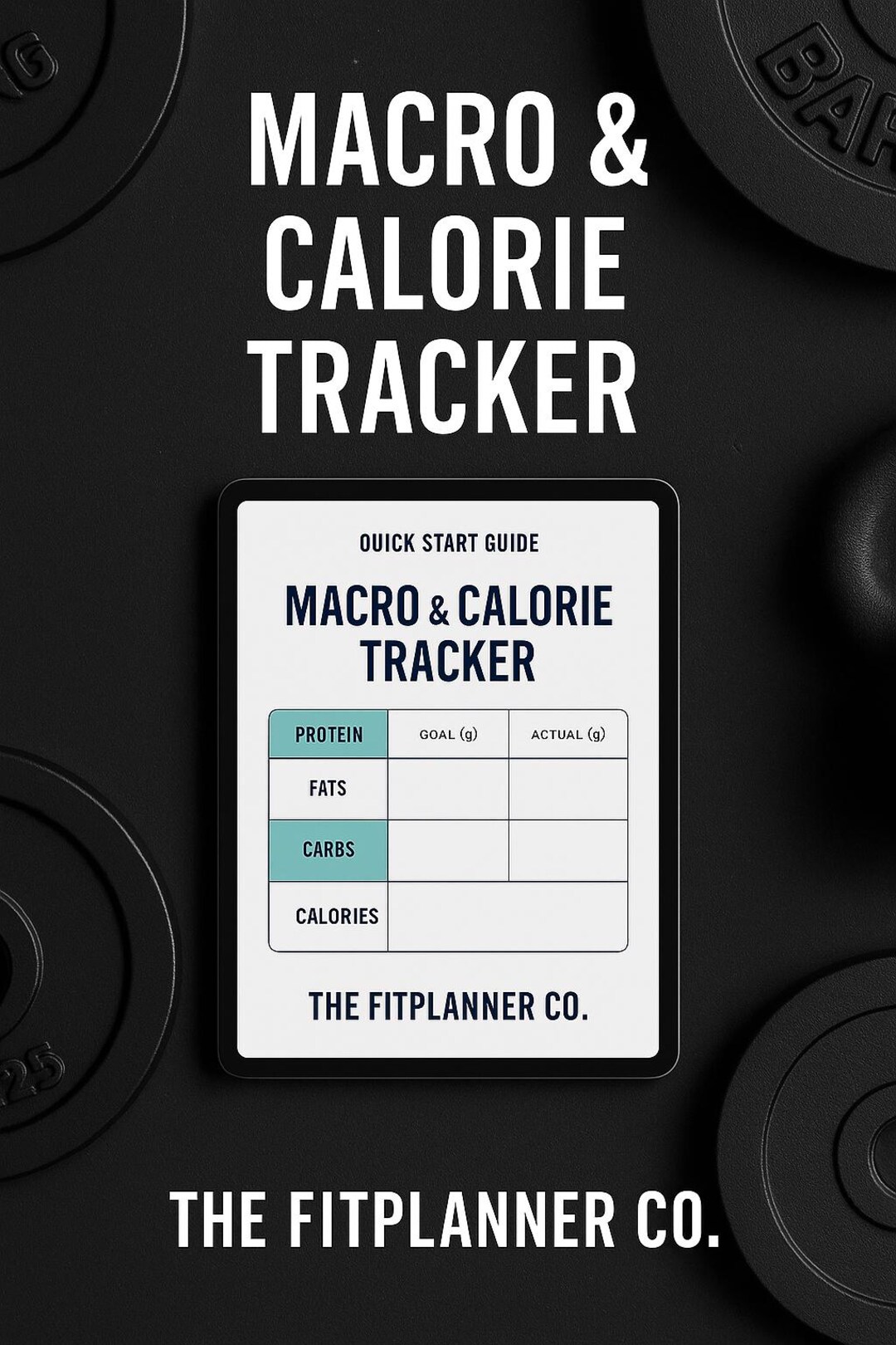 Daily Macro & Calorie Tracker | Instant Digital Download - Etsy