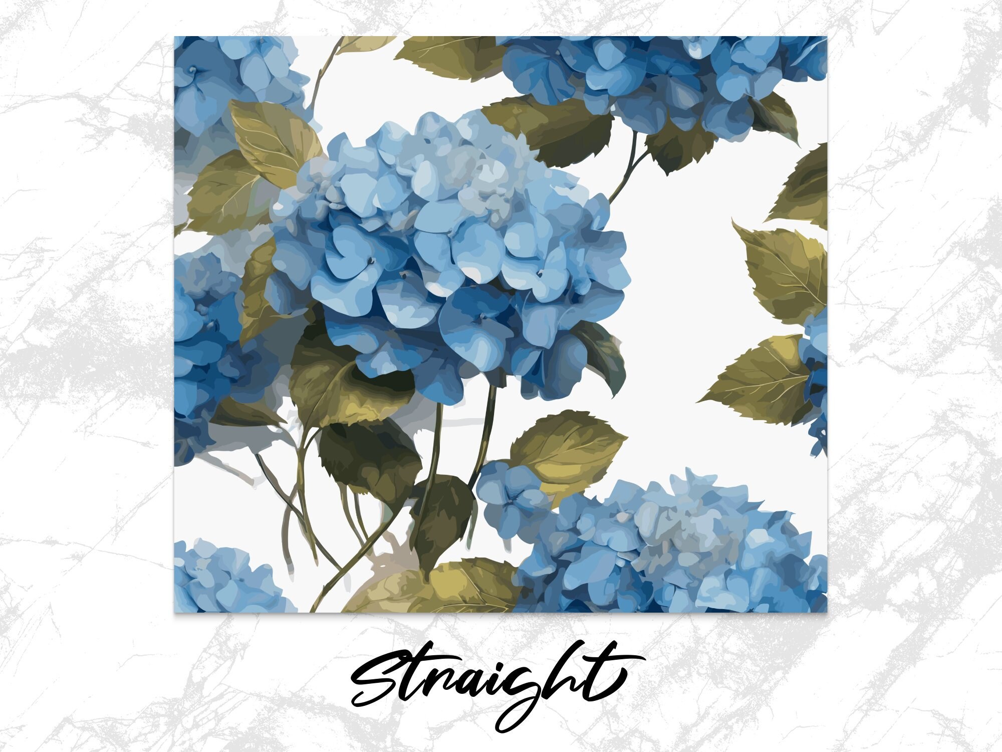 Blue Hydrangea Flower Digital Paper, DIY Wedding Crafts, Printable ...