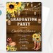 Western Graduation Party Invitation Editable Rustic Template With ...