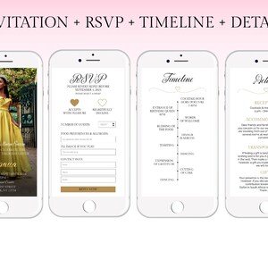 Personalized Quinceanera Invitation With RSVP 15th Birthday - Etsy
