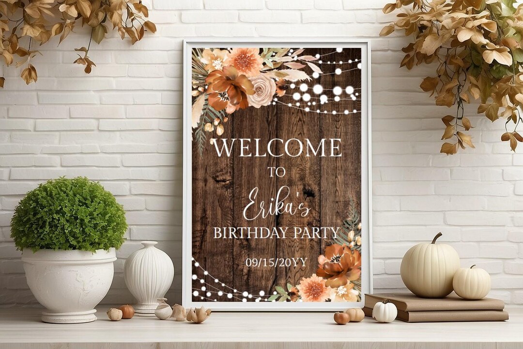 Editable Welcome Sign Template | 12x18, 18x24, 20x30 | Digital Download ...