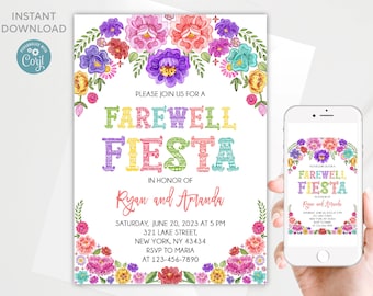 Editable Farewell Fiesta Invitation, Going Away Party, Farewell Fiesta ...
