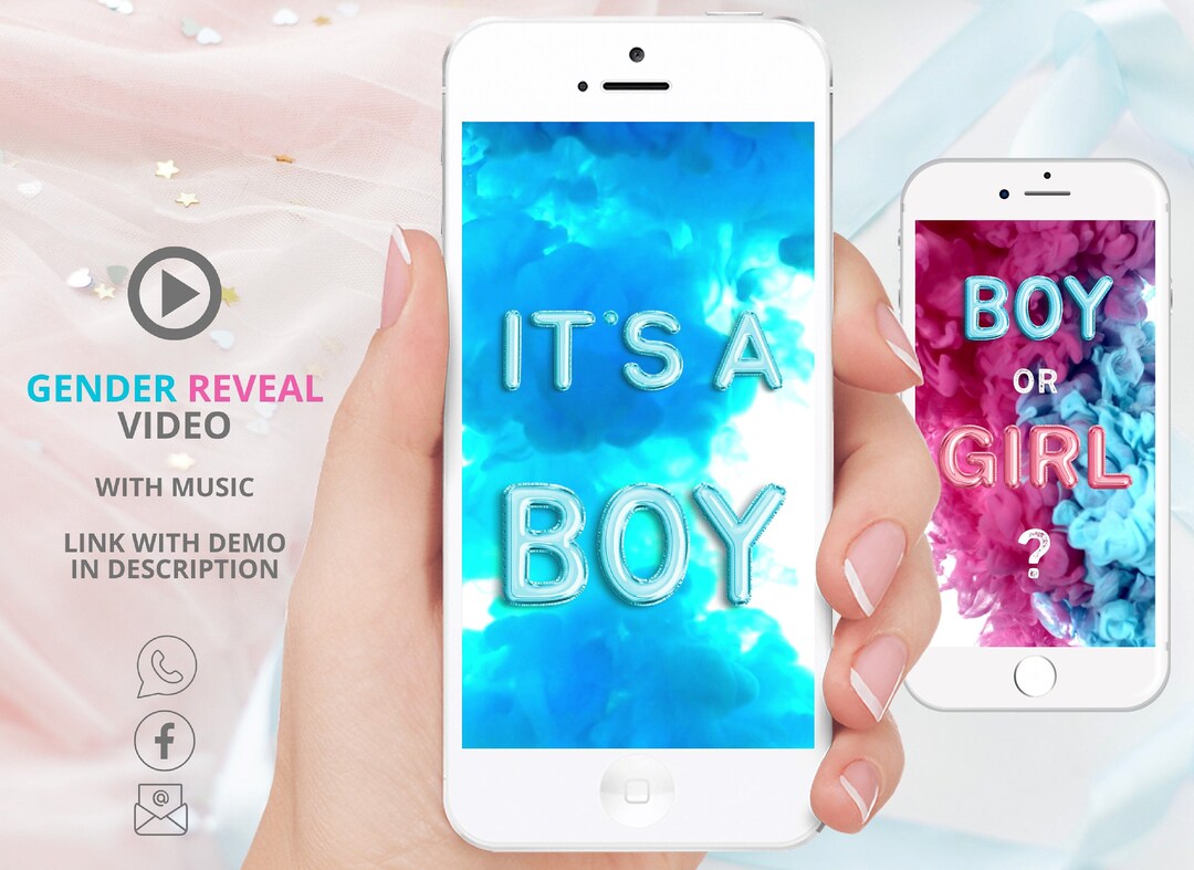 It's a Boy | Digital Pregnancy Announcement | Video Gender Reveal ...