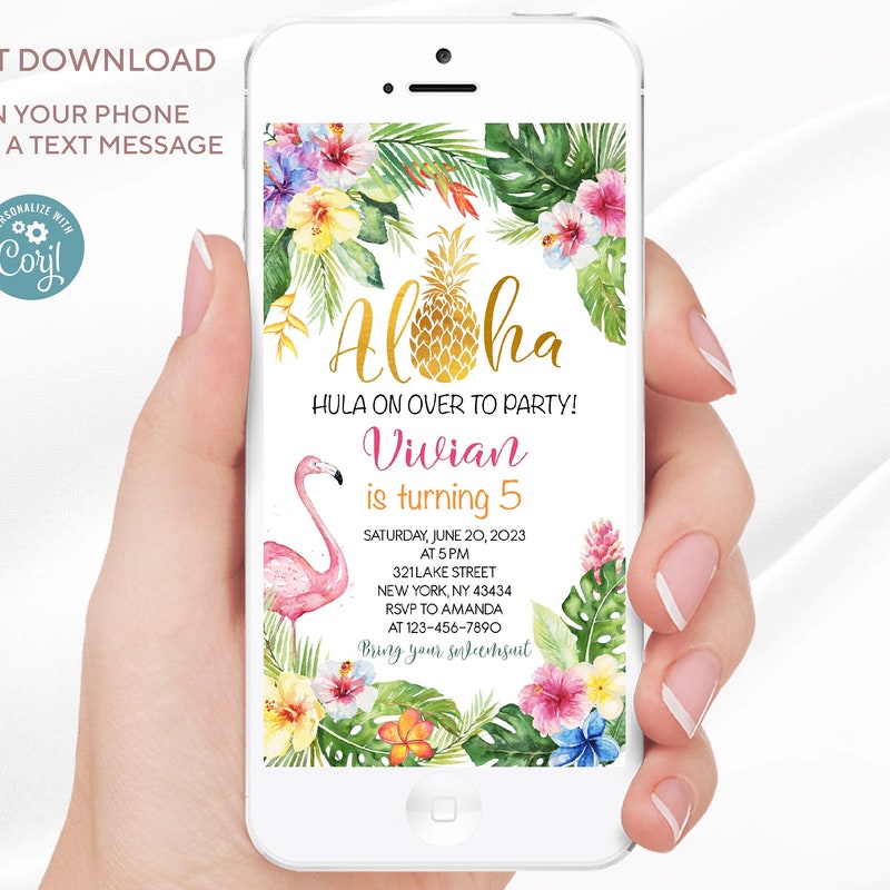 Aloha Invitation - Etsy