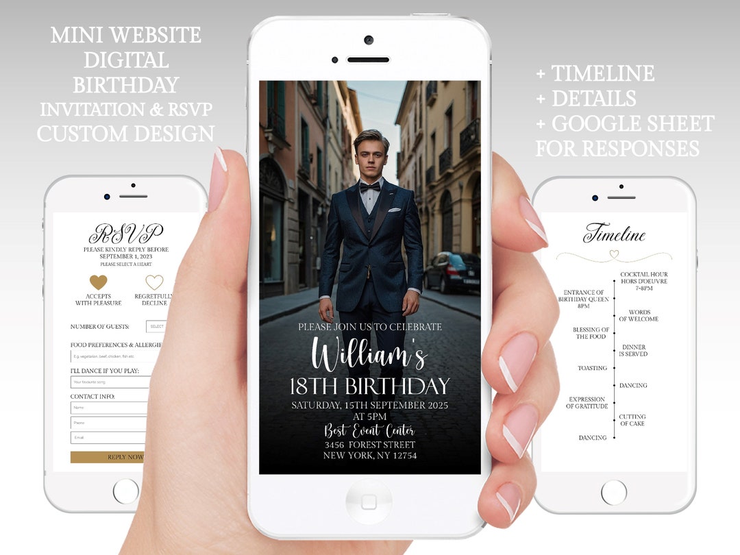 Personalized Birthday Invitation With Rsvp | Birthday Invitations for ...