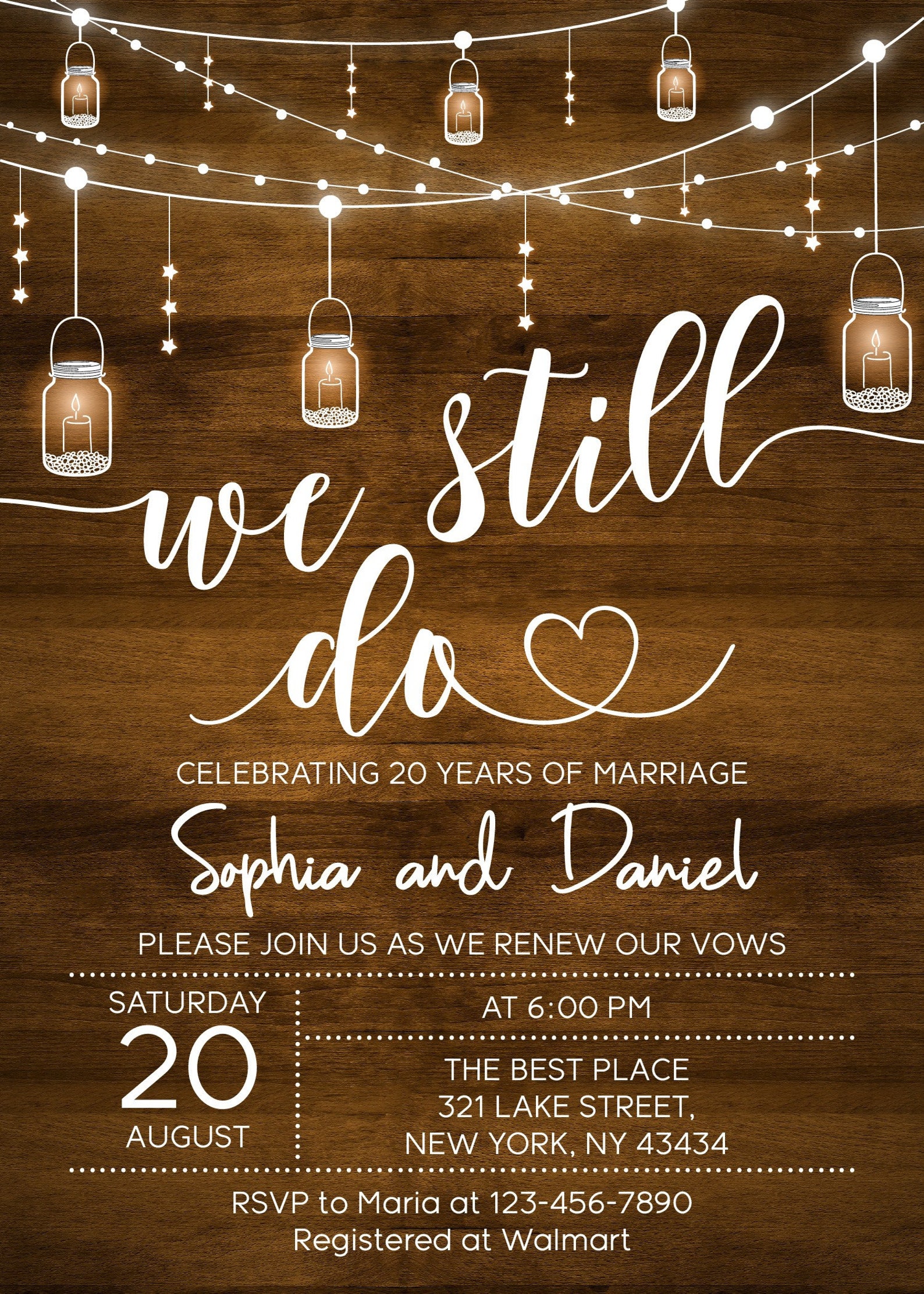 Editable Rustic We Still Do Invitation Template Vow Renewal - Etsy
