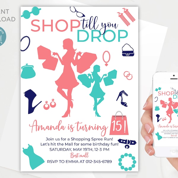 Shopping Girl - Etsy