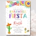 Editable Farewell Fiesta Invitation Template | Mexican Farewell Party ...