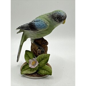 Vintage Lefton GG1728-P Japan Hand Painted Parakeet Ceramic Figure - Etsy