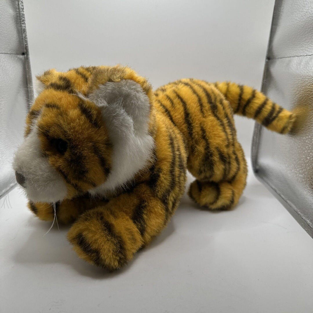 Gund Vintage 1986 BENGEL TIGER Plush Stuffed W/suede Paws and Nose 14 ...