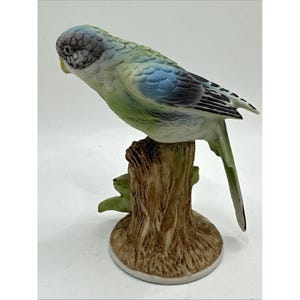 Vintage Lefton GG1728-P Japan Hand Painted Parakeet Ceramic Figure - Etsy
