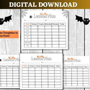 Lesson Plan Template, Newsletter Template, Downloadable Planner, Unique ...