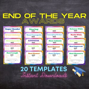 End of the Year Awards, Graduation Certificates, Preschool Awards ...