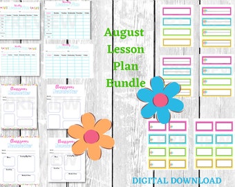 LESSON PLAN TEMPLATE, Newsletter Template, Downloadable Planner, Unique ...