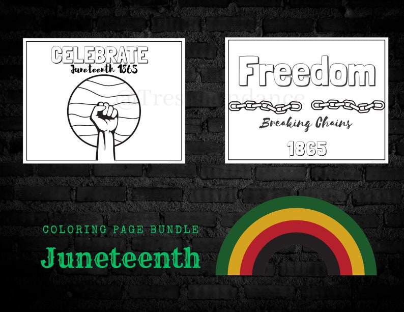 Juneteenth Coloring Page Bundle, Activity Book, Black History ...