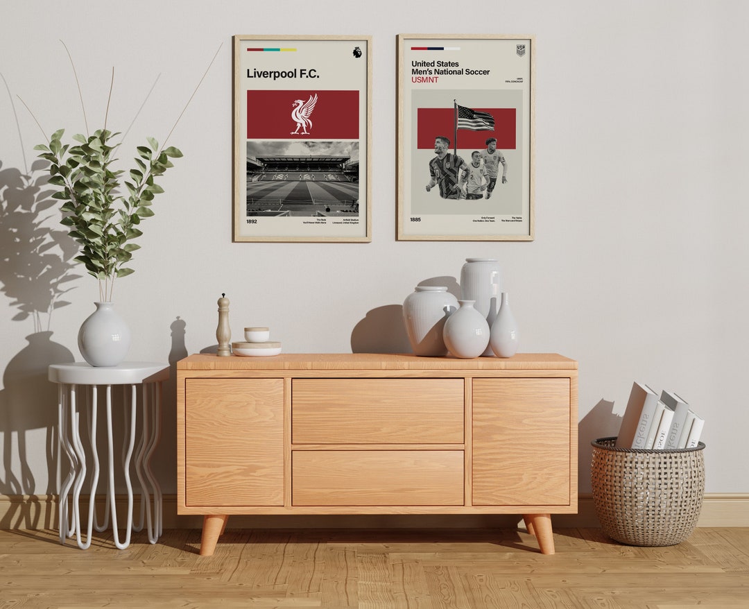 Retro Digital Prints | Liverpool FC & USMNT Duo Bundle | for Office ...