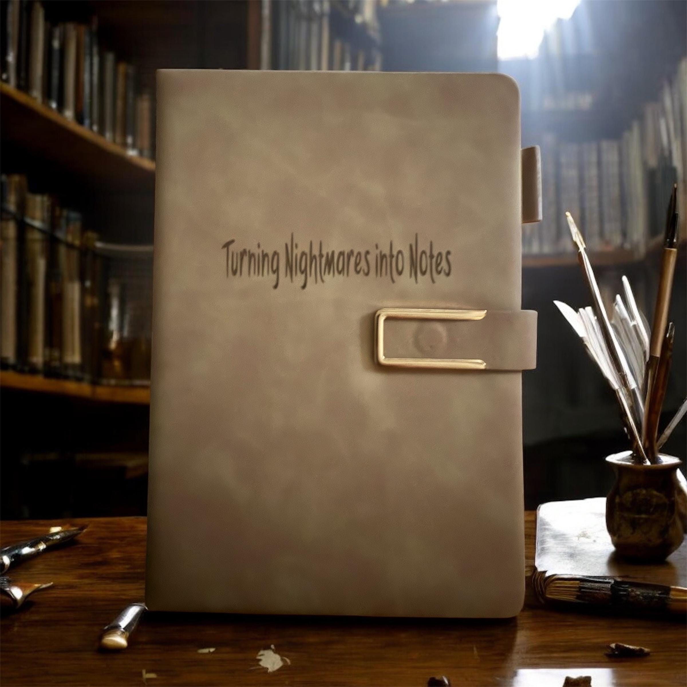 Horror Writer's Journal: Faux Leather Gothic Notebook With Gold Clasp ...