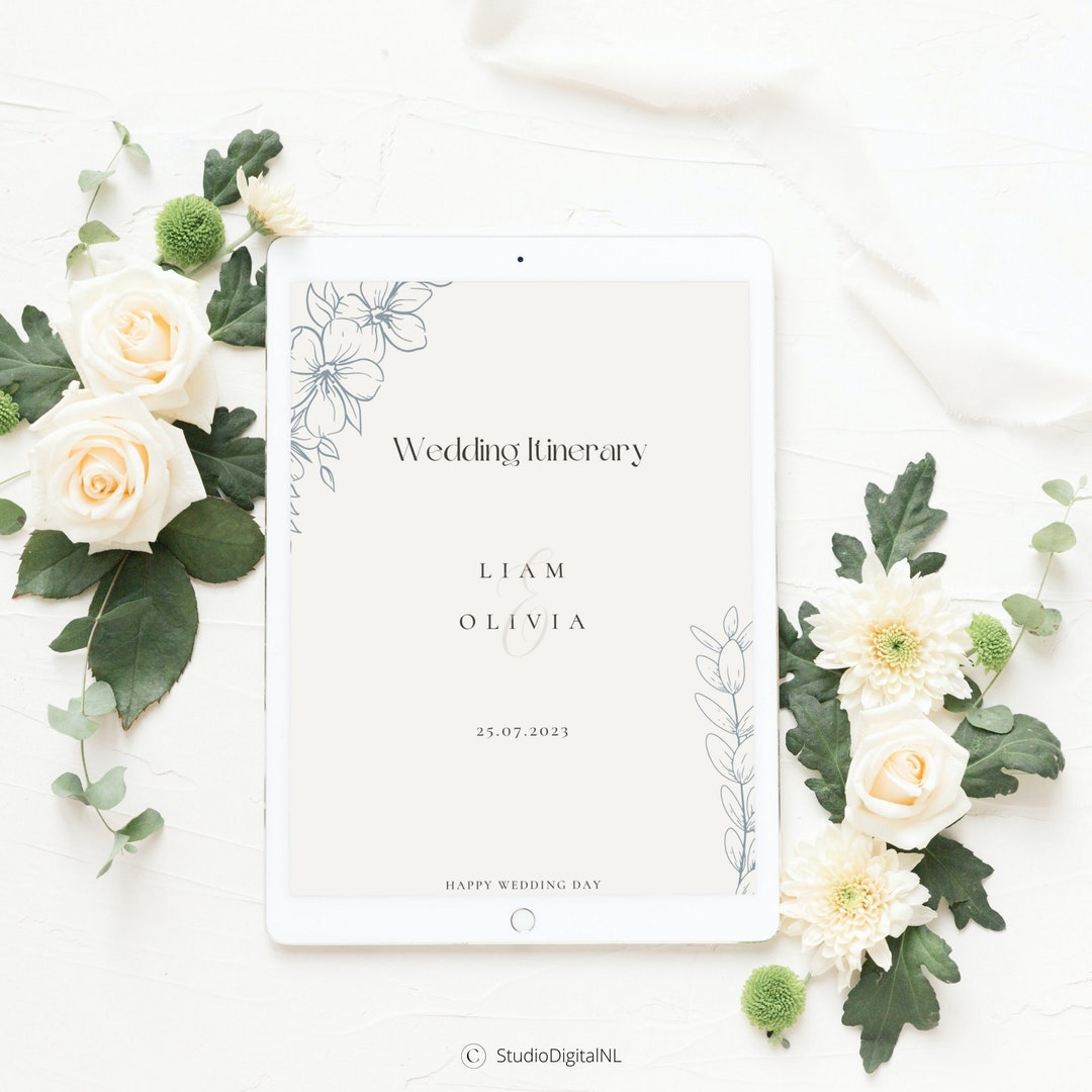 Wedding Planner Template, Wedding Itinerary Template, Wedding Timeline ...